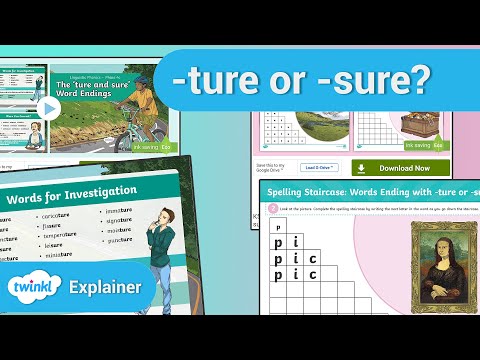 -ture or -sure? KS2 SPaG Word Endings