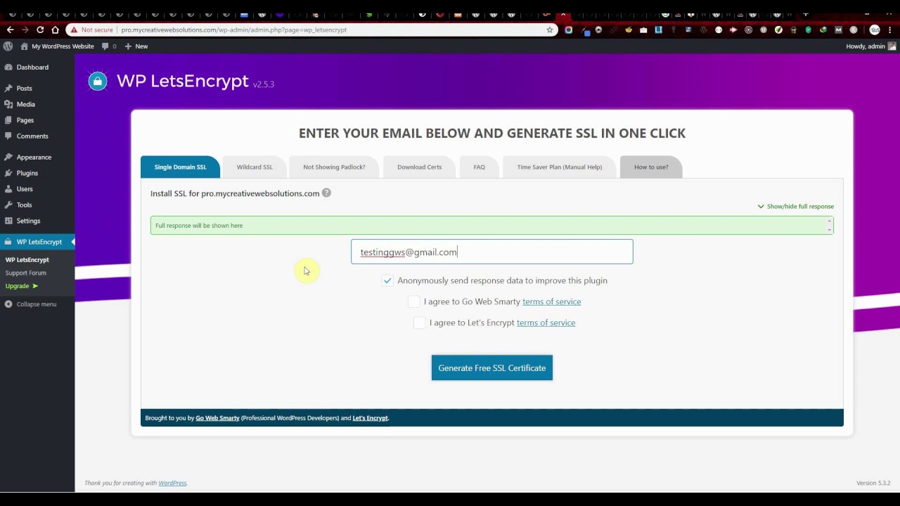 WP Encryption PRO - One Click install free Let's Encrypt SSL Certificate for WordPress site 2020