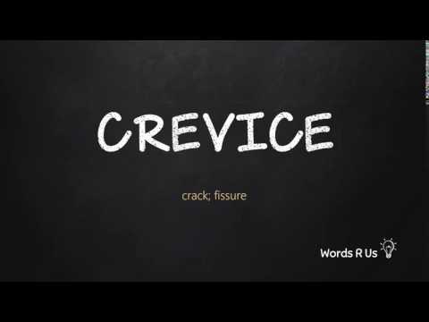 How to Pronounce CREVICE in American English