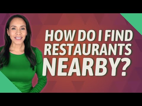 How do I find restaurants nearby?