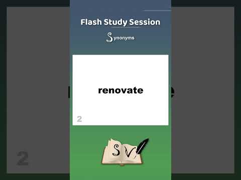 Daily Synonyms #shorts #renovate #english #pronunciation #Inglés #pronunciar