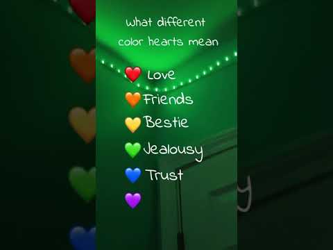 Color hearts meaningπ©· #fypγ· #aesthetic #heart
