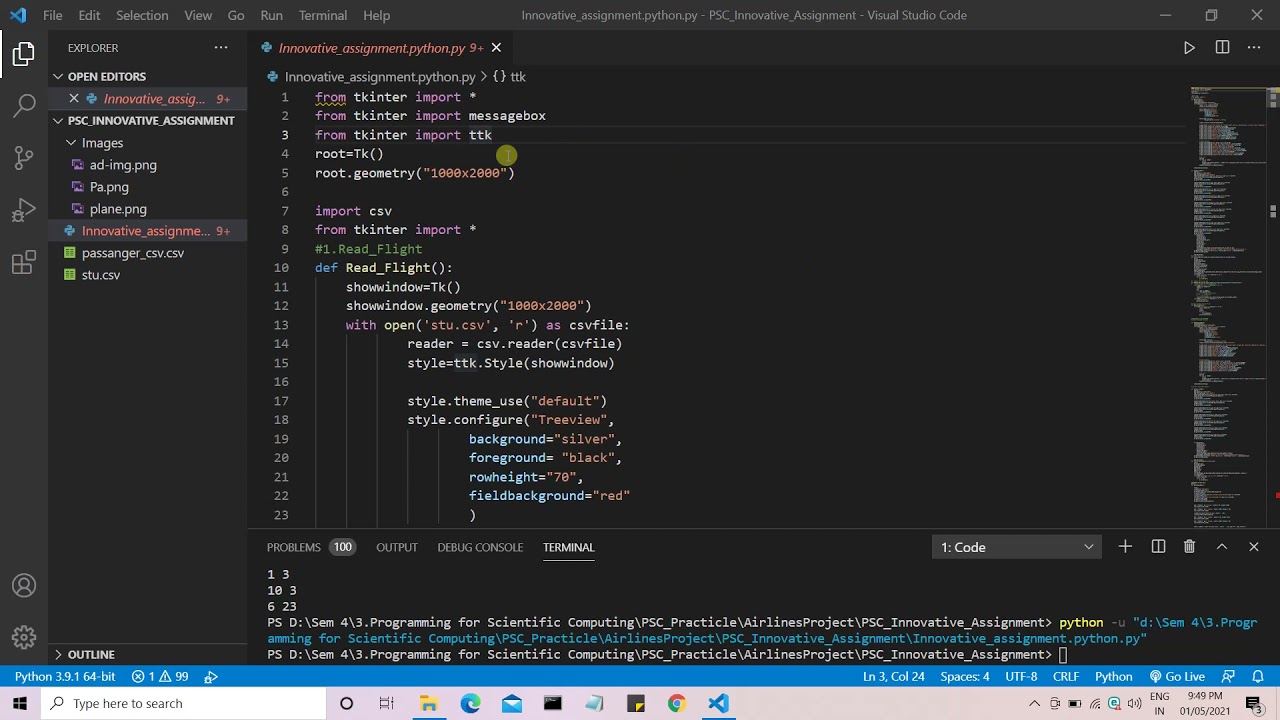 Airlines management Project | python | guiInPython | tkinter