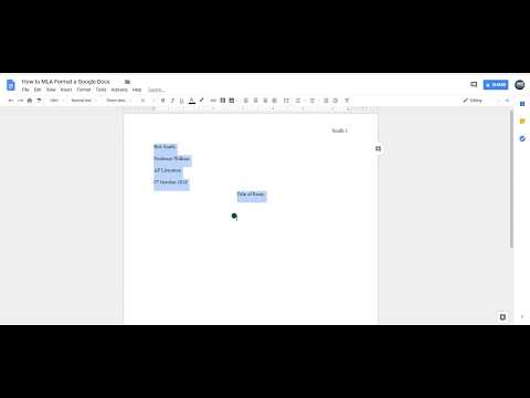 How to MLA Format an Essay