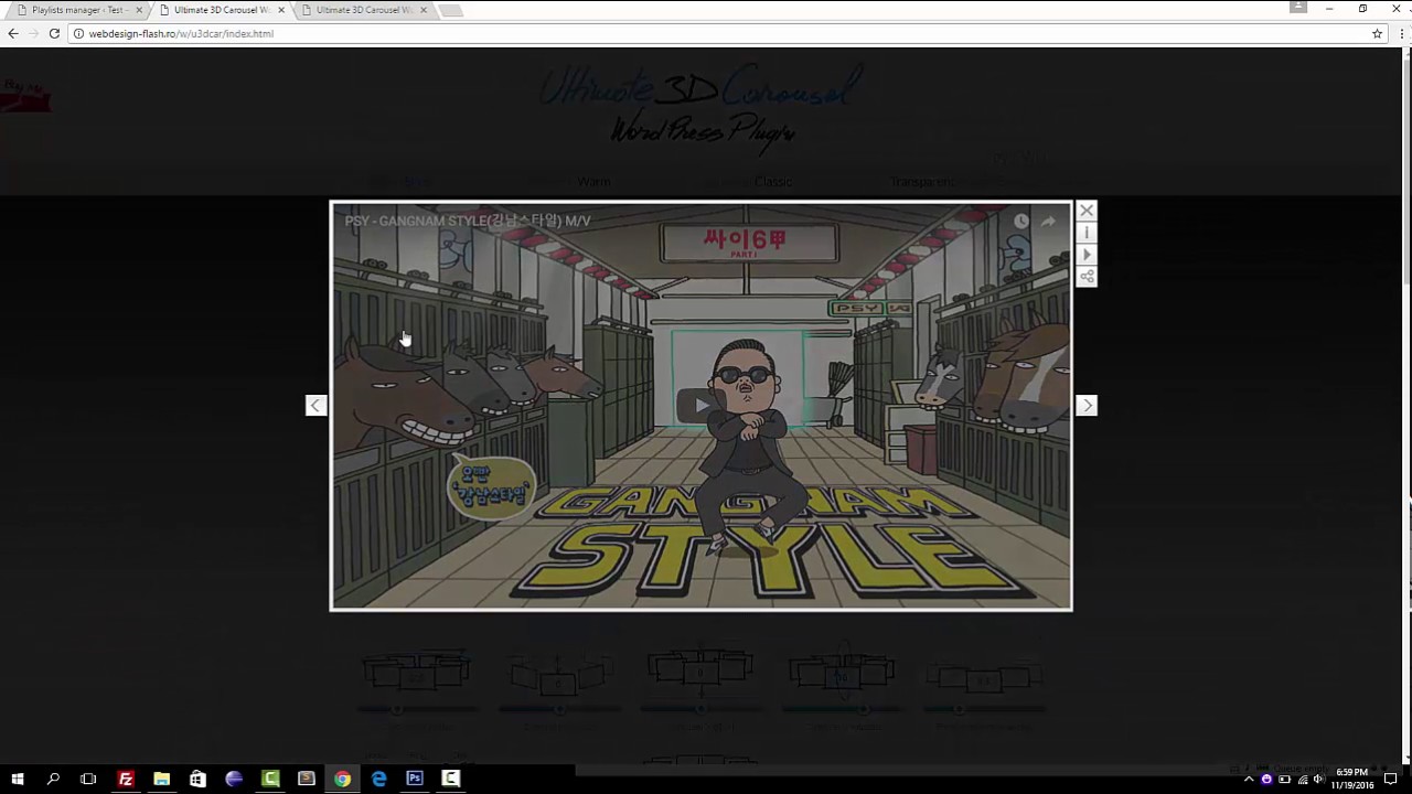 Ultimate 3D Carousel Wordpress Plugin video tutorial