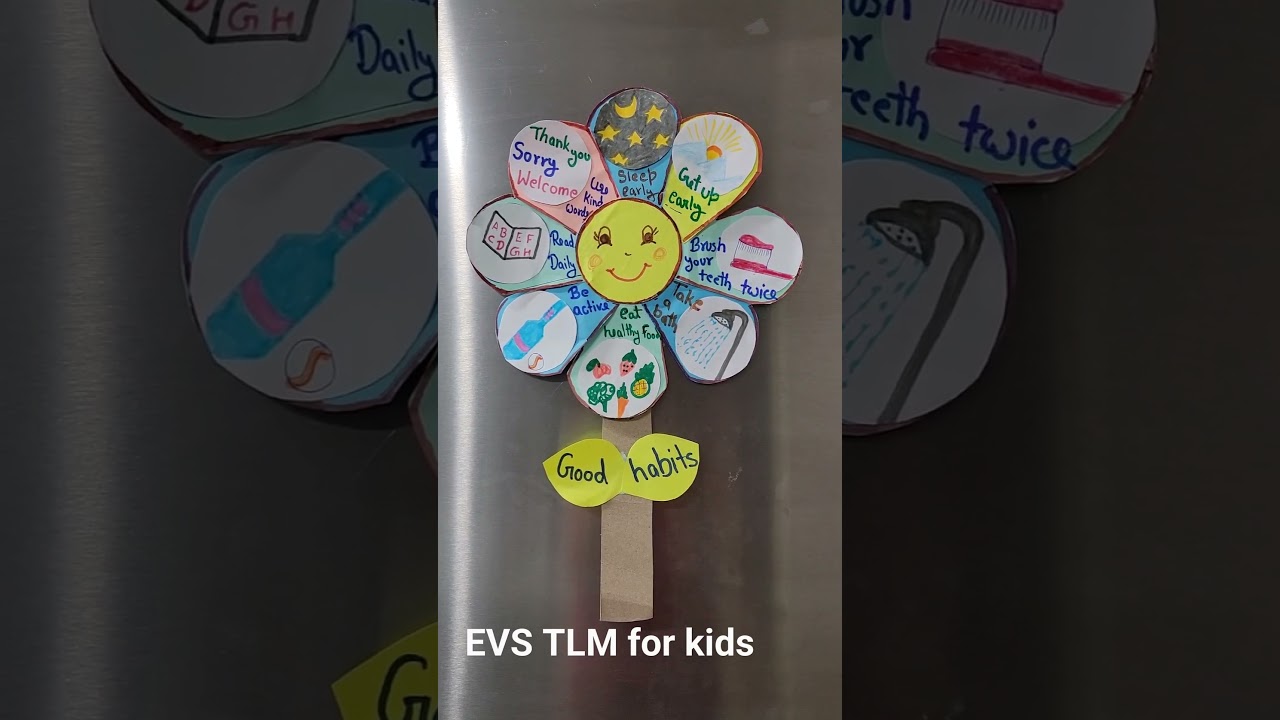 Good Habits model TLM, Good Manners for kids TLM, EVS TLM for class 1 to 5, TLM for primary school