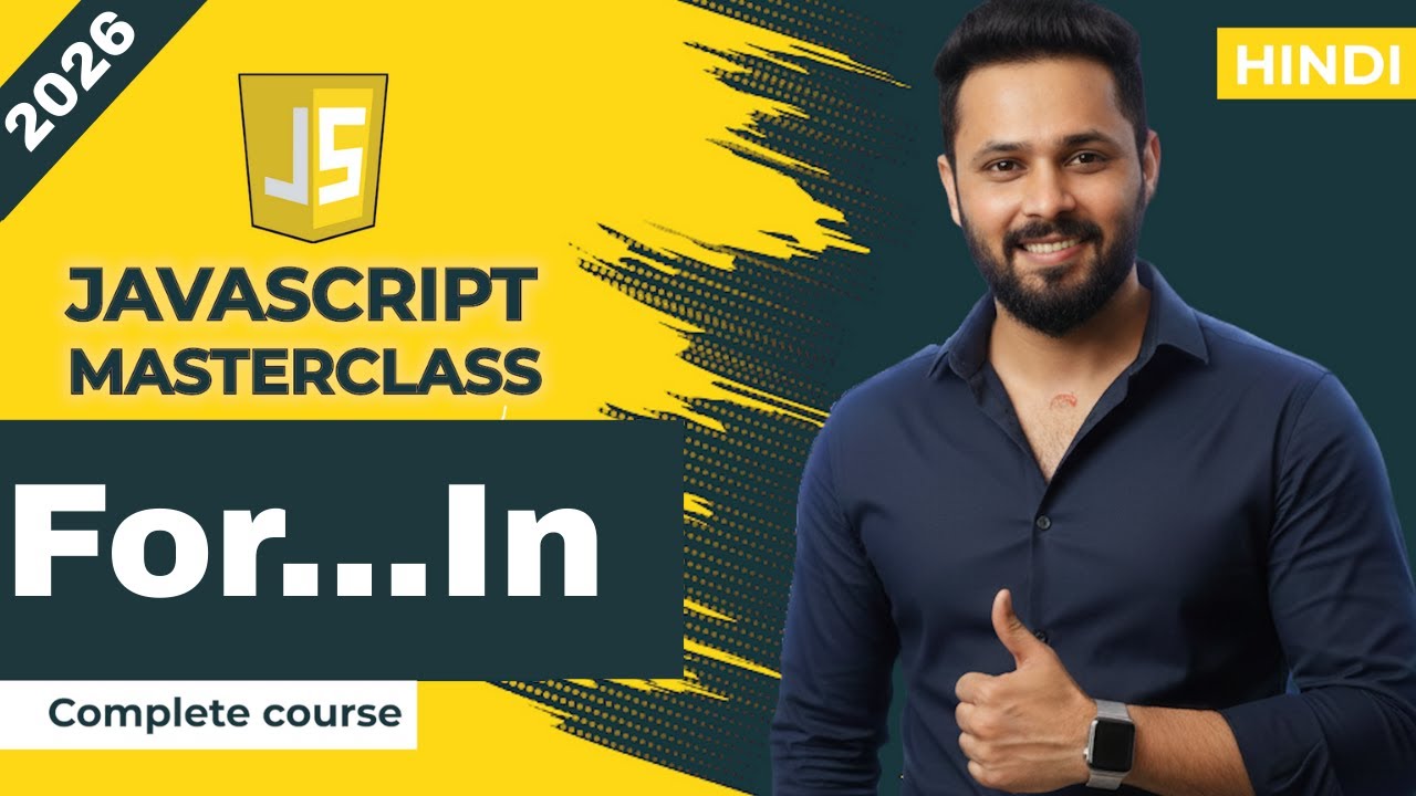 Javascript tutorial in Hindi #20 For…in Loop  | Object Loop, Break & Continue