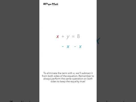 x+y=8 Rewrite in slope-intercept form #maths #equation ( Papa Math )