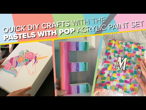 Quick DIY Crafts | Painting for Beginners | Pastel Color Palette | DecoArt®