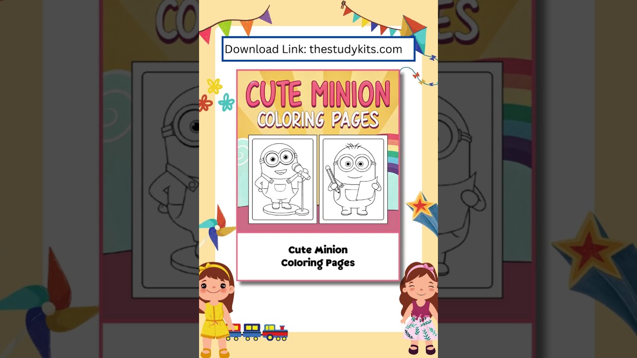 Cute Minion Coloring Pages – Printable Minion Coloring Sheets