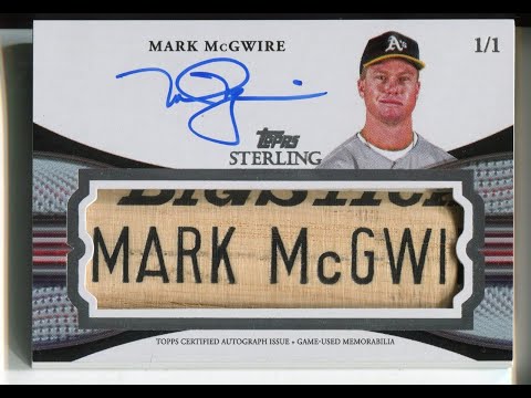 Mark McGwire Bat Barrel Auto and collection tour