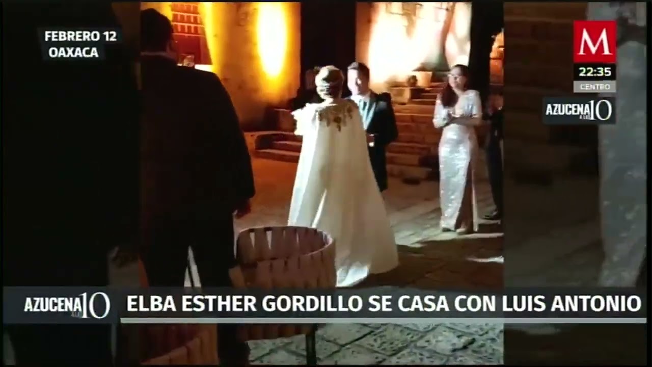 El amor es más fuerte que las protestas, Elba Esther se casó en Oaxaca