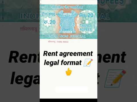 Rent agreement legal format /rent agreement format in English /#rent #shorts