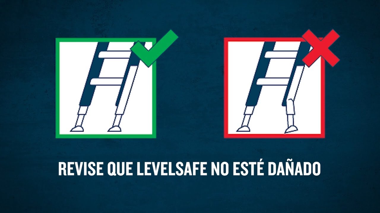 Werner Ladder - Safety Instructions - Inspect for Damage (LEVELSAFE) [SPANISH]