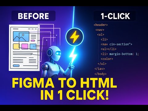 Convert Figma to HTML Instantly with AI — No Code, Just a URL 🔥 | Figma to Code | HTML Tailwind CSS