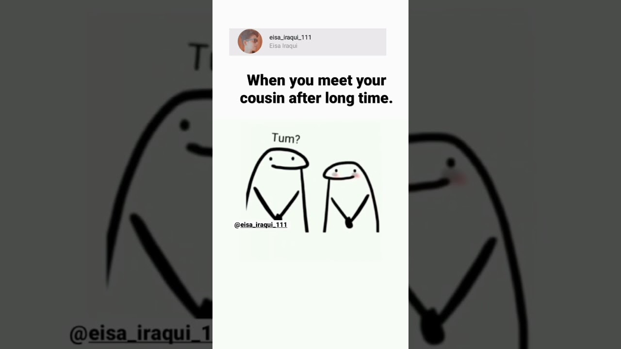 when you meet your cousin after long time.#cousin #eisairaqui11