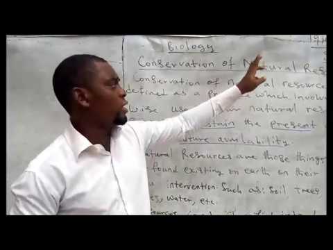 CONSERVATION OF NATURAL RESOURCES FOR SS 2