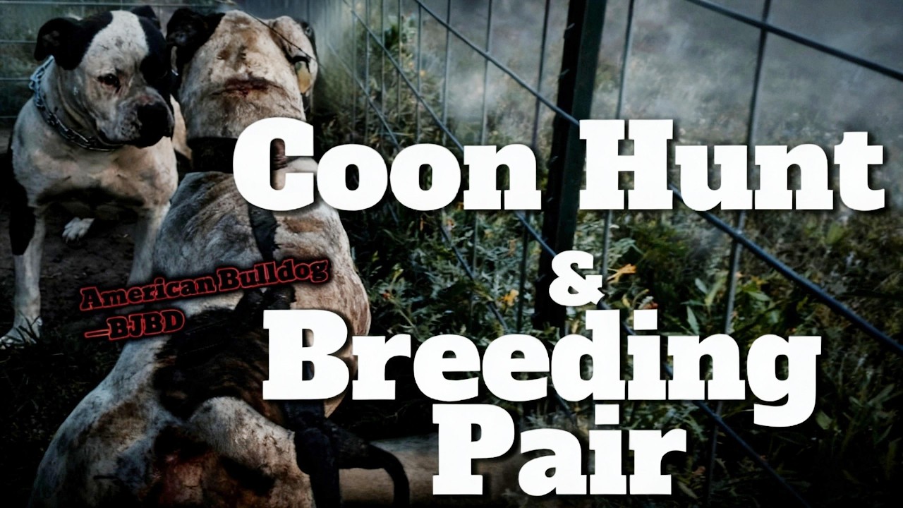 Coon Hunt and Breeding Pair - American Bulldog-BJBD