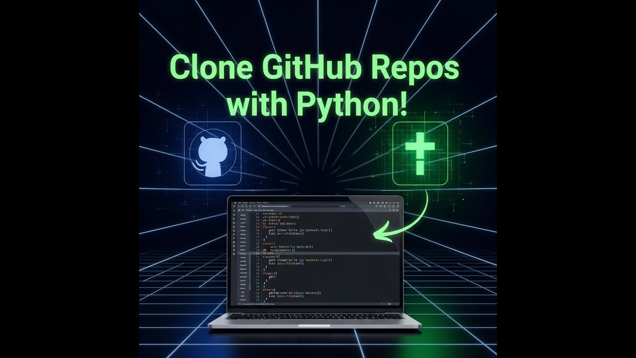 Clone a GitHub Repo using Python in an Environment.