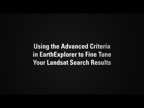 Using the Advanced Criteria in EarthExplorer