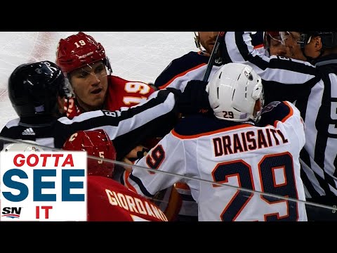 GOTTA SEE IT: Every Big Hit, Fight and Scrum From Bruising Battle of Alberta