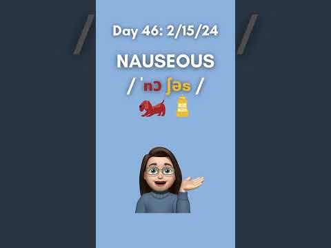 Word of the Day NAUSEOUS #pronunciation #englishvocabulary #learnenglishpronunciation #learnenglish