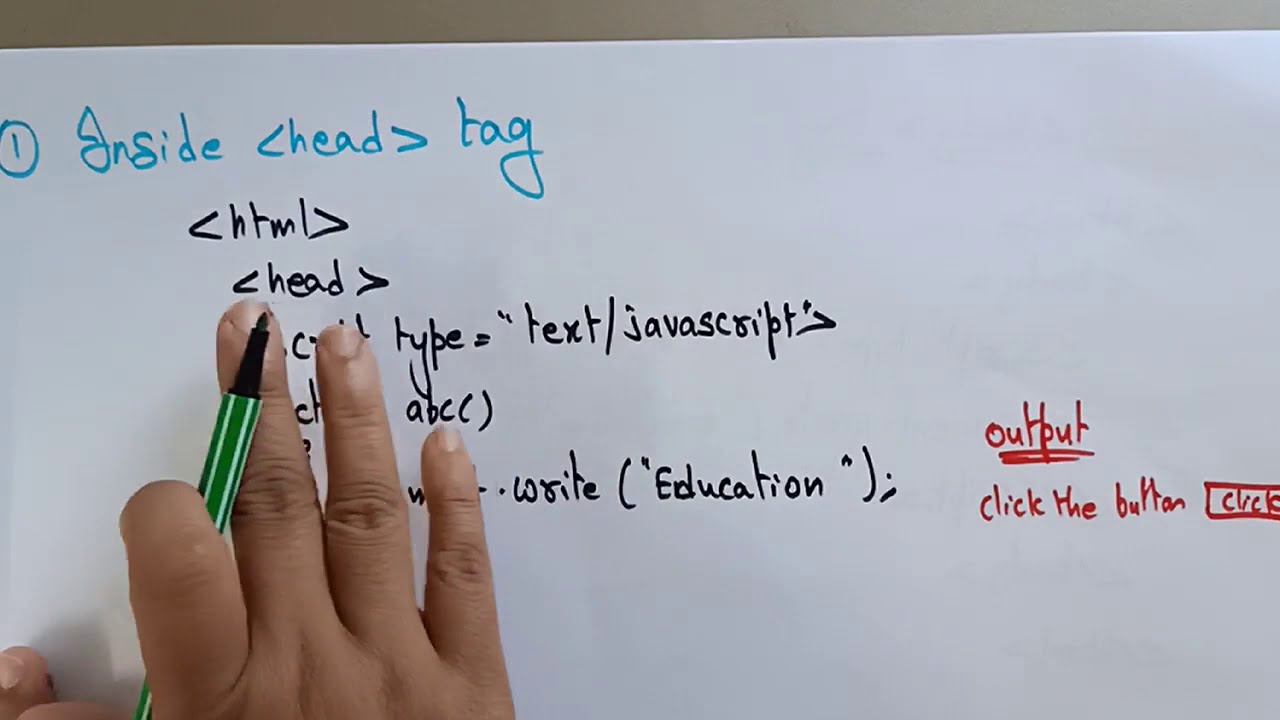 How to implement Javascript | WT | Web Technology | Lec-26 | Bhanu Priya