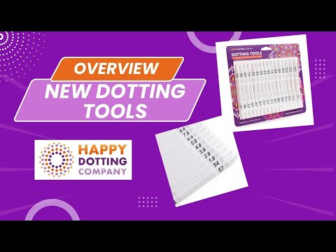Dotting tools for mandala dot painting - overview - by Happy Dotting Company. Ideal for all dot art