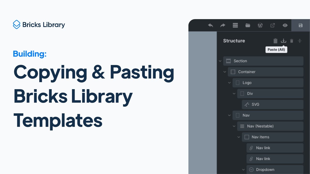 Building: Copying & Pasting Bricks Library Templates in Seconds
