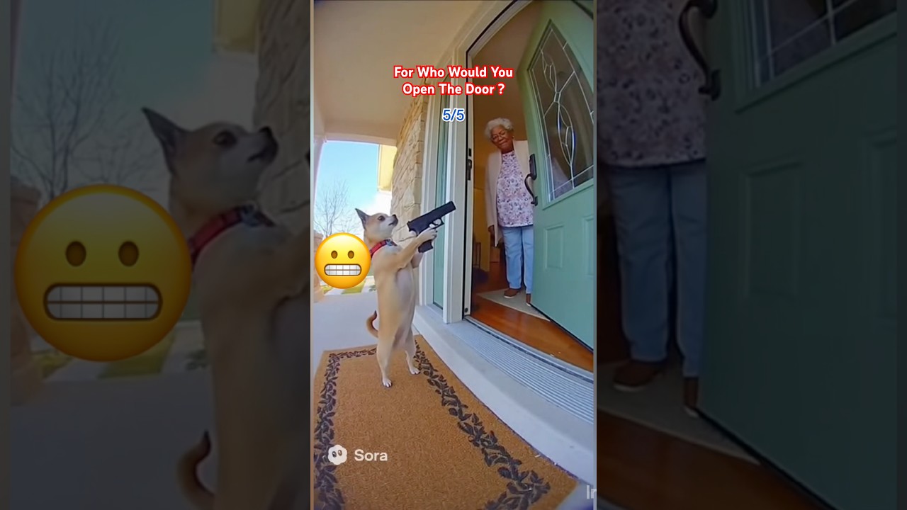 For Who Would You Open The Door ? 😂 #funny #viral #memes #sora #ai #funnyai #sora2