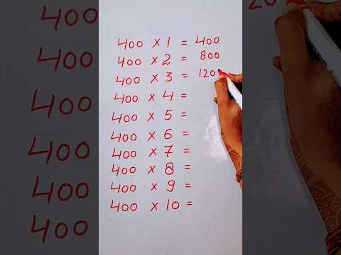 Write the Table of 400 in 16 second only..#maths #mathshack #mathstricks @study_care0