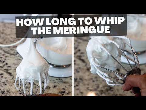 How long to whip the meringue when making macarons #shorts