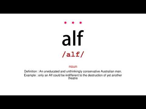 How to pronounce alf - Vocab Today