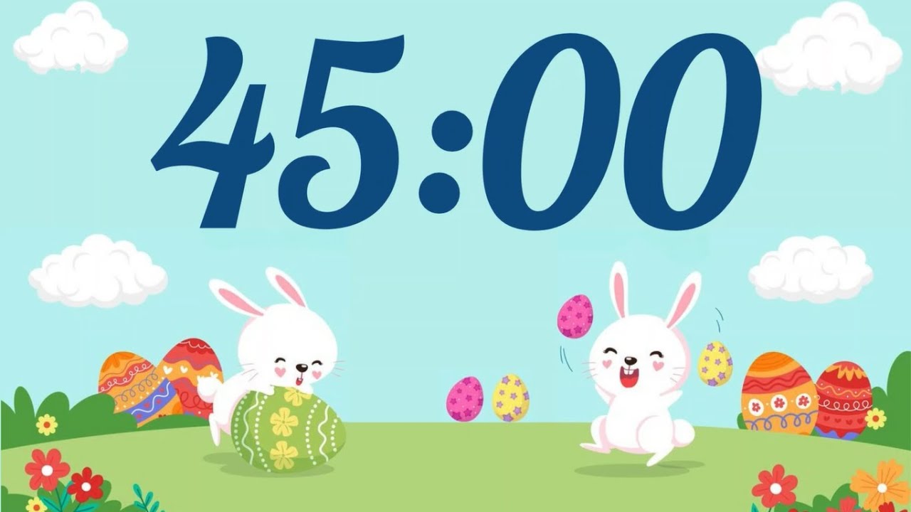 45 Minute easter timer with Music and Alarm