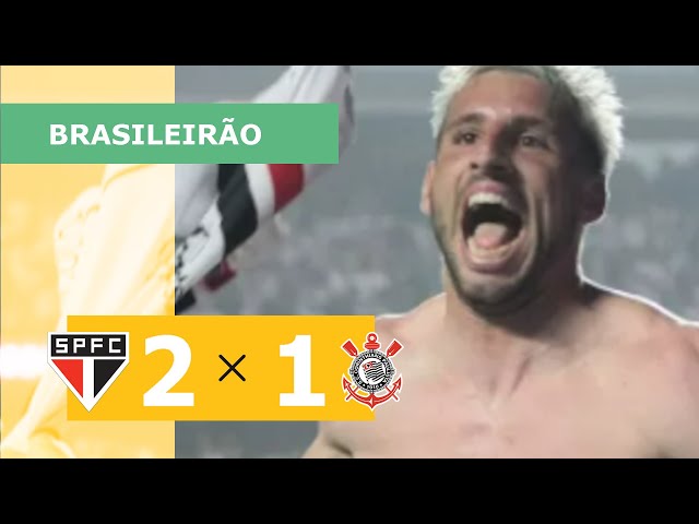 Veja os gols de Calleri na vitória do São Paulo sobre o Corinthians