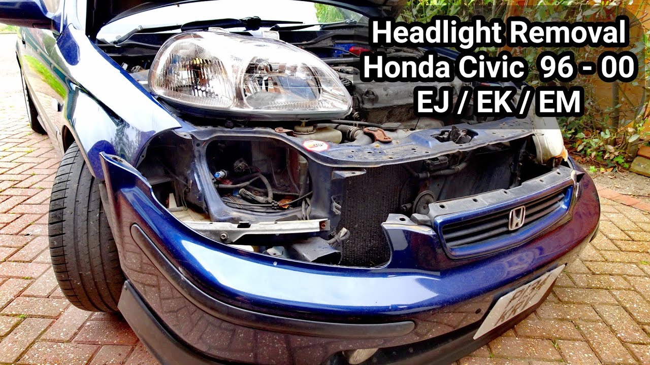 Easy Honda Civic Headlight Removal | 1996-2000 | EJ EK EM