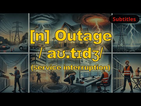[n] Outage meaning (service interruption) with 5 examples