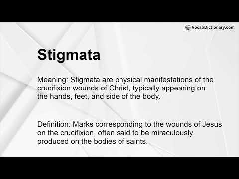 Stigmata Meaning