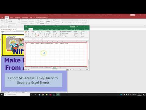 Make Hundreds of Excel Sheets From MS Access Table - Nifty A