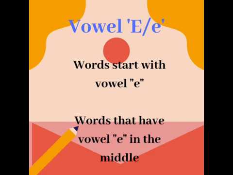 Words that start with vowel "e" & words that have vowel "e" in the middle