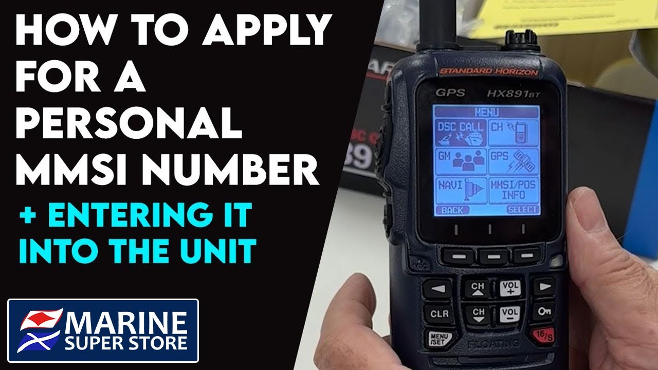 Applying for a Personal MMSI Number