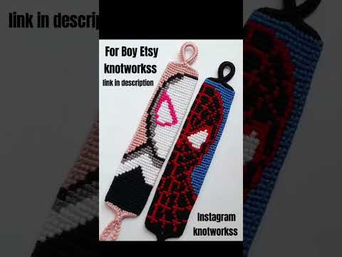 Spiderman Bracelet #bracelet #handmade #ytshorts #friendship #bracelets #knot #spiderman