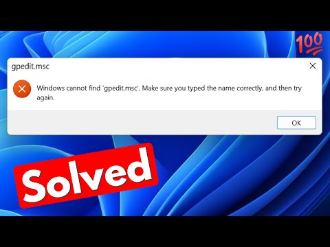 Local Group Policy Editor Missing | Windows cannot find gpedit.msc windows 10/11