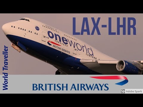 FlyWithMe! | FLIGHT REPORT | Los Angeles to London | British Airways World Traveller ECONOMY 747-400