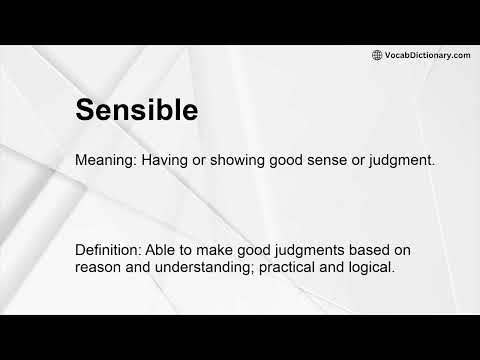 Sensible Meaning