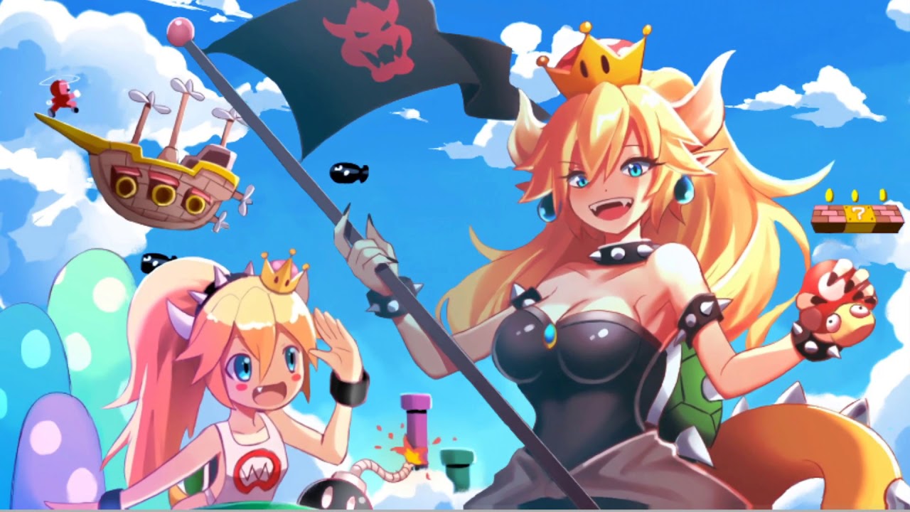 Mario World: Bowsette & Junior Showcase [ Wallpaper Engine ]