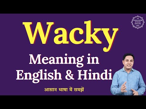 What does "Wacky" mean? Explained meaning of "Wacky" in English and Hindi