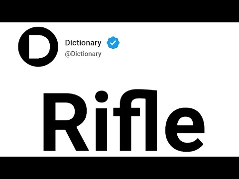 Rifle Meaning In English