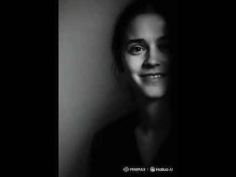 Mysterious Beauty | Fine Art Black and White Portrait with Film Grain Texture #chatgpt #sora