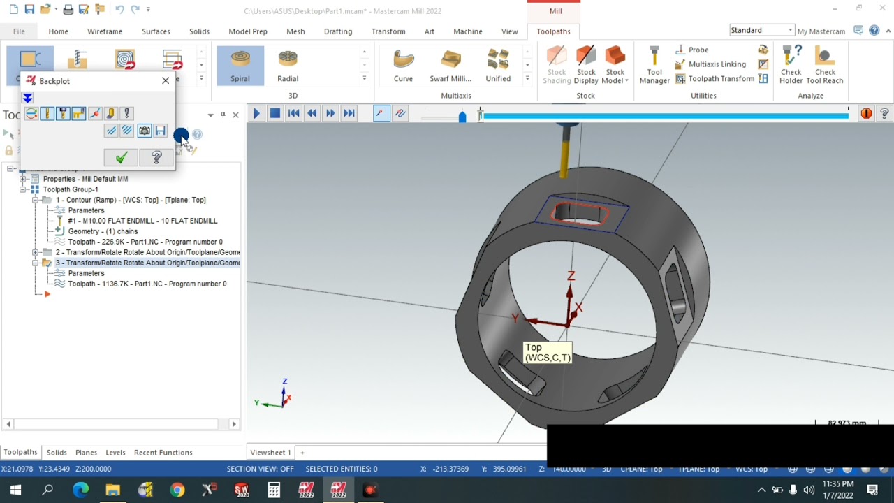4th axis program master cam 2022
